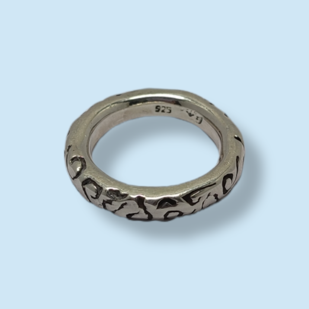 Bague anneau en argent - Iroquoise Bijoux